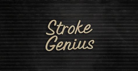 Stroke Genius Handwritten Brush Script Font Blkbk Fonts