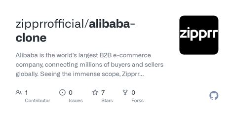 Github Zipprrofficial Alibaba Clone Alibaba Is The World S Largest
