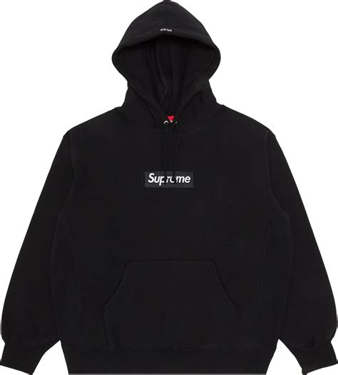 Buy Supreme Box Logo Hooded Sweatshirt Black Fw23sw56 Black Goat