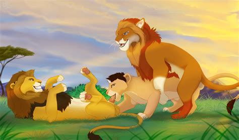 Rule 34 Anal Balls Feline Feral Group Group Sex Jazzlioness Lion Male