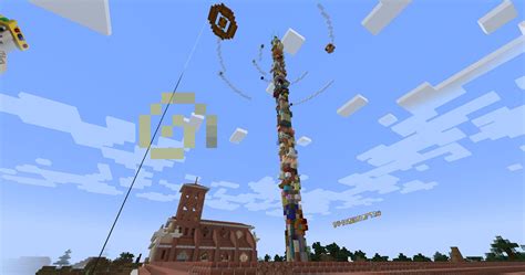 Башня высотой 1000 блоков огромная постройка 1000 Block Tower [1 20
