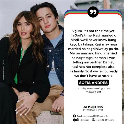 Abs Cbn Sofia Andres Explains Why She And Her Partner