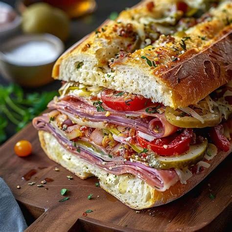 Authentic Muffaletta Sandwich Recipe Recipe Sandwhich Recipes