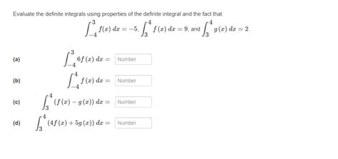 Solved Evaluate The Definite Integrals Using Properties Of Chegg