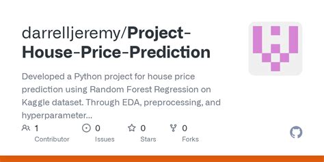 Github Darrelljeremyproject House Price Prediction Developed A