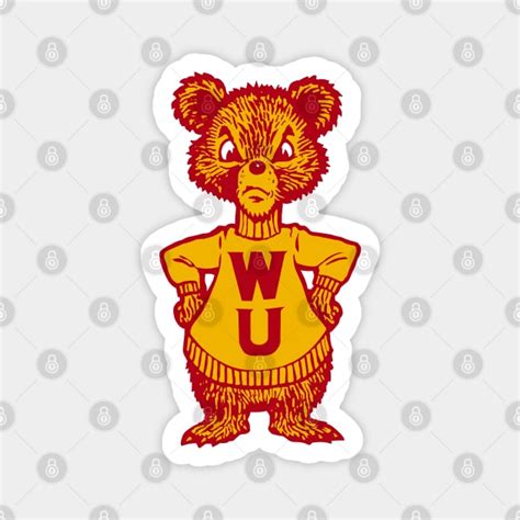Vintage Willamette Bearcats Mascot Willamette Magnet Teepublic