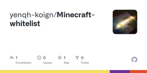 Github Yenqh Koign Minecraft Whitelist