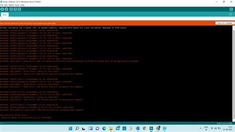 Unable To Upload Sketch In Arduino Uno IDE X Arduino Forum