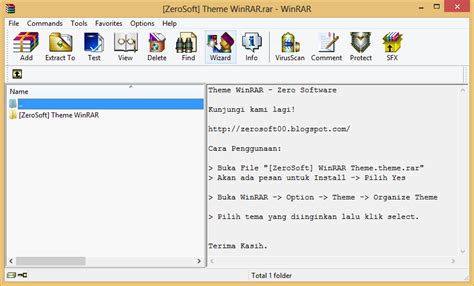 WinRAR Theme Cara Mempercantik WinRAR WinRAR Theme Cara Mempercantik WinRAR