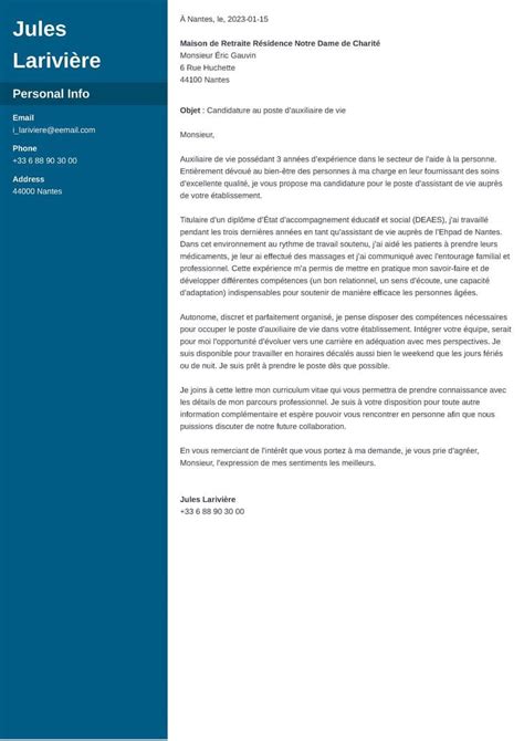 Lettre Motivation Auxiliaire De Vie Sexiz Pix