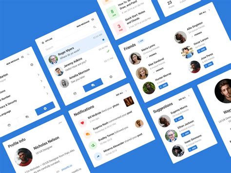 Free Blocke UI Kit Social Uistore Design
