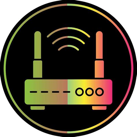 Wifi Router Glyph Due Color Icon Vector Art At Vecteezy