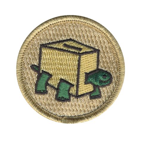 Box Turtle Patrol Patch Embroidered Scout Uniform Patch 2 In Round