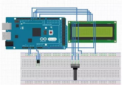 LM Temperature Sensor And Arduino Temperature Monitor Using LCD Display