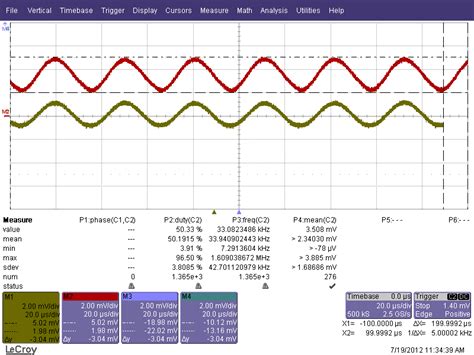 Msp430f2350 Crystal Oscillator Xout And Xin Signals Msp Low Power Microcontroller Forum Msp