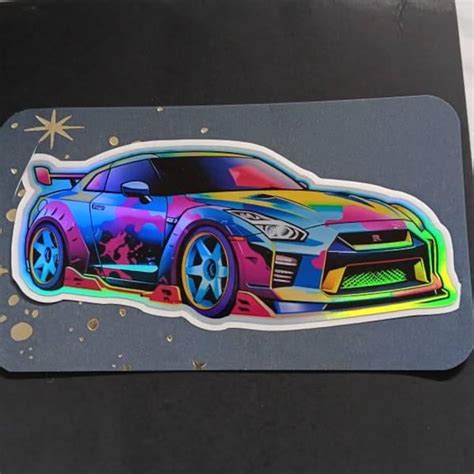 Holo F 16 Red White And Blue Usa Jet Stickers Holographic Shiny Military Bottle Decal Handmade