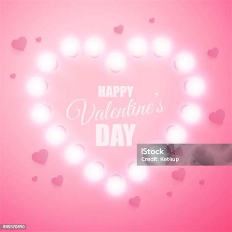 발렌타인 데이 배경입니다 벡터 복고풍 빛 기호입니다 글로우 마음 그림 계절에 대한 스톡 벡터 아트 및 기타 이미지 계절 공휴일 낮 Istock