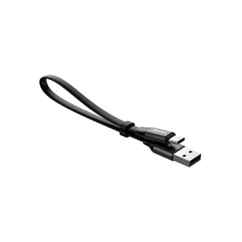 Baseus Nimble Flat Cable Usb Usb C Cable With Holder 23cm Catmbj 01