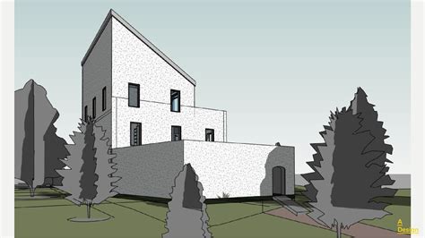 Triangle House Revit 3d Model Cgtrader