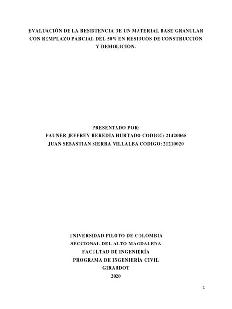 Cbr Modelo Base Pdf Suelo Residuos
