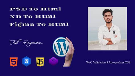 Convert Psd To Html Template And Design With Html Css Bootstrap5
