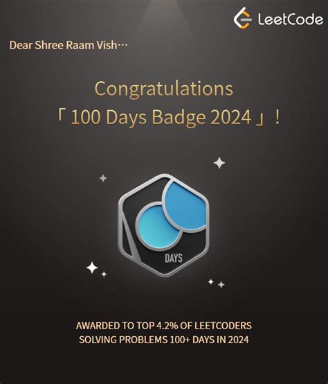 100daysofcode Leetcode Toppercent Codingjourney Problemsolving