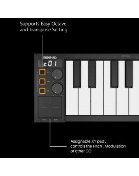 MIDIPLUS Vboard 49 Folding MIDI Keyboard Controller