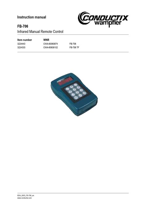 Conductix Wampfler Device Database