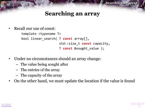 searching an array ppt download