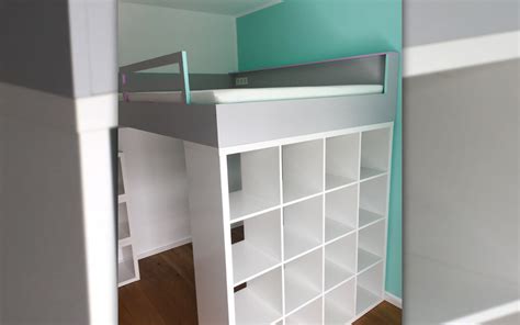 Hochbett Aus Kallax Regalen Plattenzuschnitt24de Blog