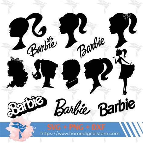 Dxf Clipart Png Barbie Svg Silhouette And Cut Files Digital Drawing
