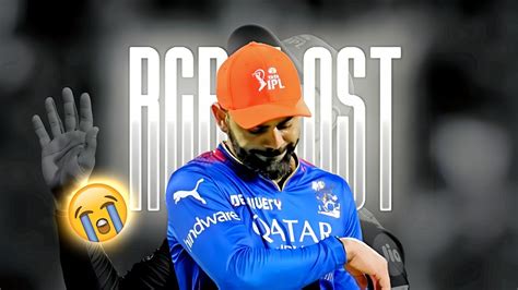Another Heartbreak 💔 Rcb Sad Status Rcb Sad Edit Youtube