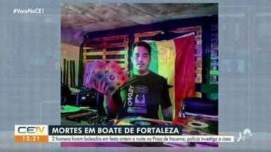 CETV 1ª Edição Fortaleza Dois homens são baleados durante festa na