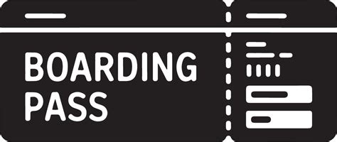Boarding Pass Template Mockup With Barcode And Flight Details On Black
