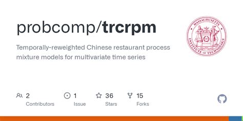 GitHub Probcomp Trcrpm Temporally Reweighted Chinese Restaurant Process Mixture Models For