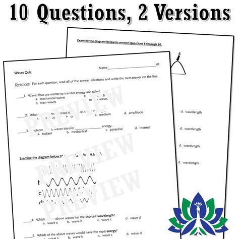 Waves Quiz Flying Colors Science