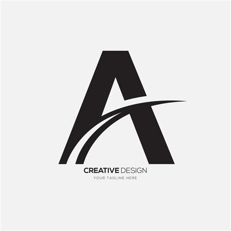 premium vector letter a creative art modern typography monogram logo