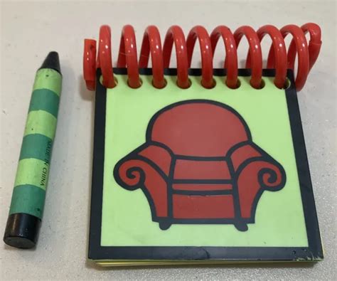 BLUES CLUES HANDY Dandy Notebook WITH CRAYON 1998 Viacom Nickelodeon