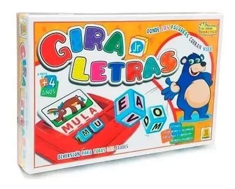 Gira Letras Jr Jogo De Tabuleiro Didático Implas Art411 Edu