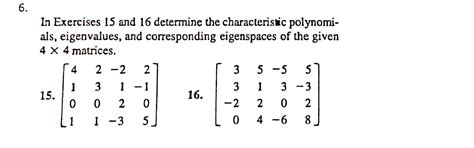 Solved In Exercises And Determine The Characteristic Chegg