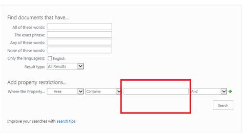 2013 Is There A Way To Modify My Advance Search Web Part To Show A