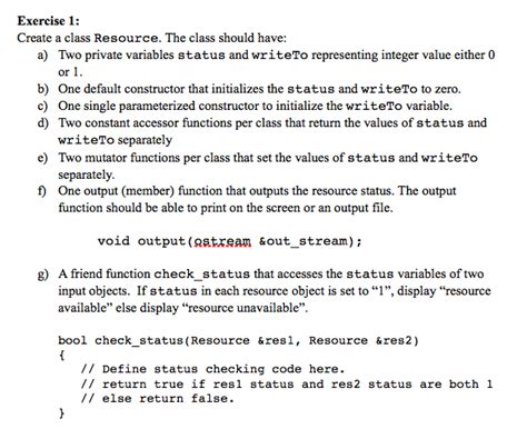 Exercise 1 Create A Class Resource The Class Should