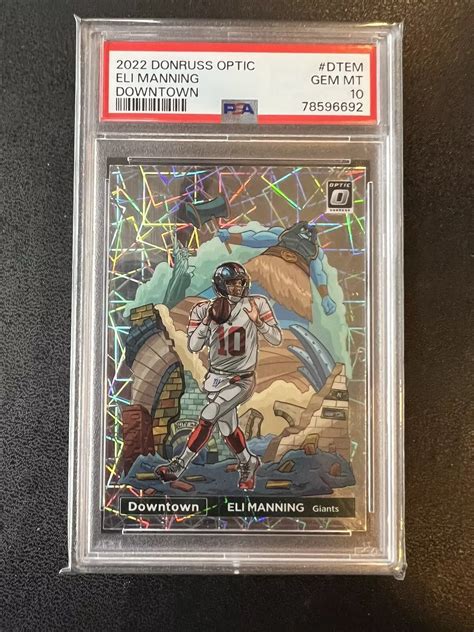 Eli Manning Optic DT EM Downtown Price Guide Sports Card Investor