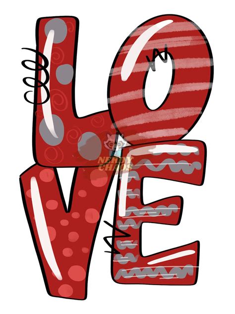Love Bubble Letters Digital Design Png Svg Sublimation Design