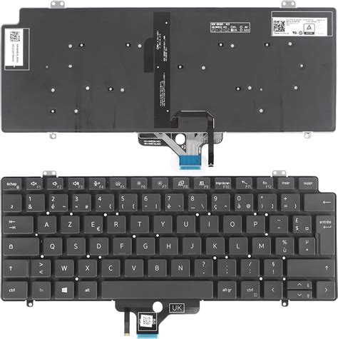 Laptop Replacement Fr Keyboard Compatible With Dell Latitude 7410 7420 5420 Black