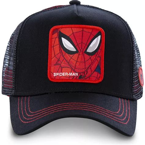 Capslab Spider Man Spi2 Marvel Comics Black Trucker Hat