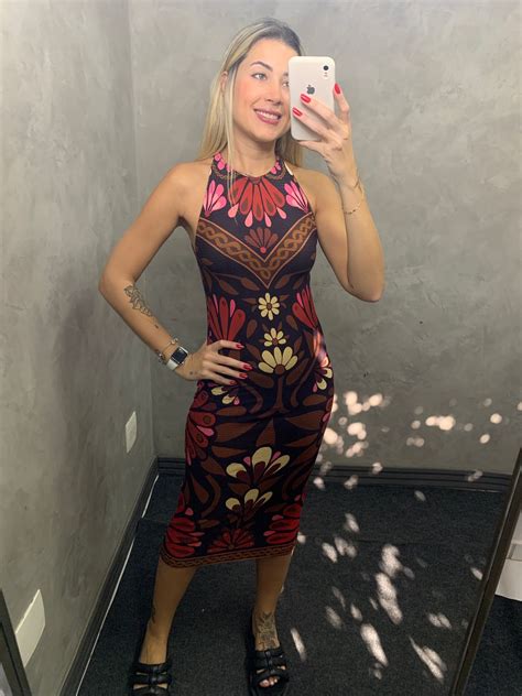 VESTIDO MIDI FARM FLOREJO FARM Marikitta Roupas