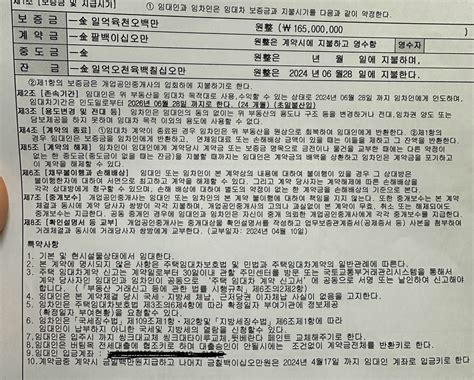 청년버팀목전세대출로 전세계약서 특약사항 봐주세요 ㅣ 궁금할 땐 아하