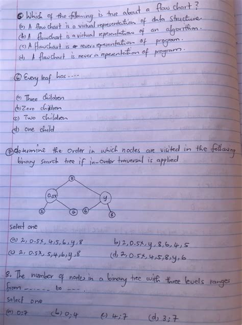 Solved Data Structure And Algorithm O Which Of The Following