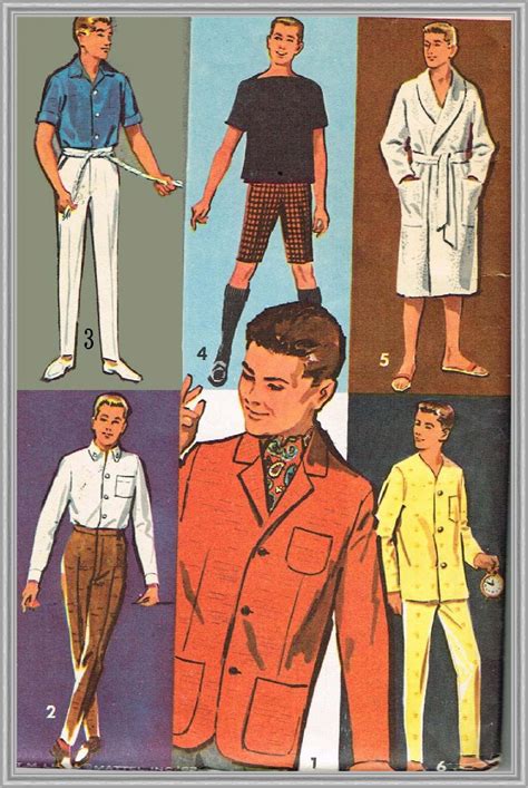 Digital Vintage Ken Sewing Pattern Wardrobe Clothes For Inspire